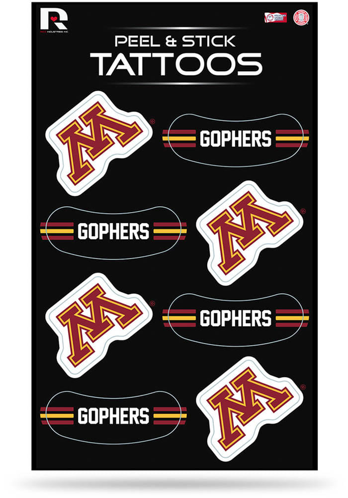 Minnesota Golden Gophers RED 8 Pack Tattoo - 7145416