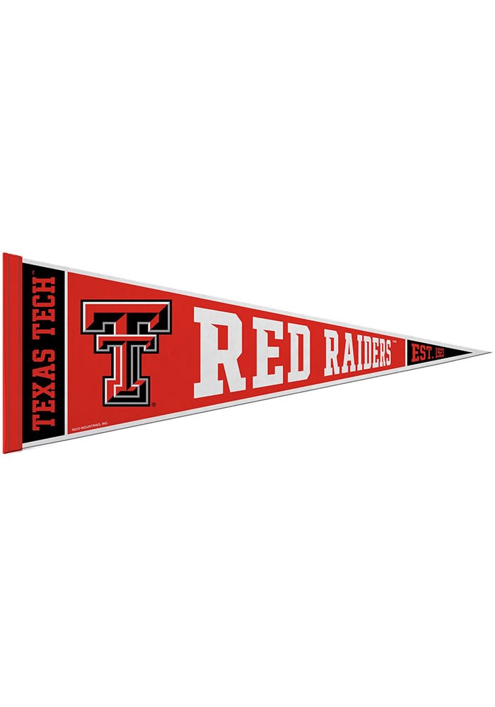 Texas Tech Red Raiders SCARLET Rally Standard 12x30 Pennant - 7145555