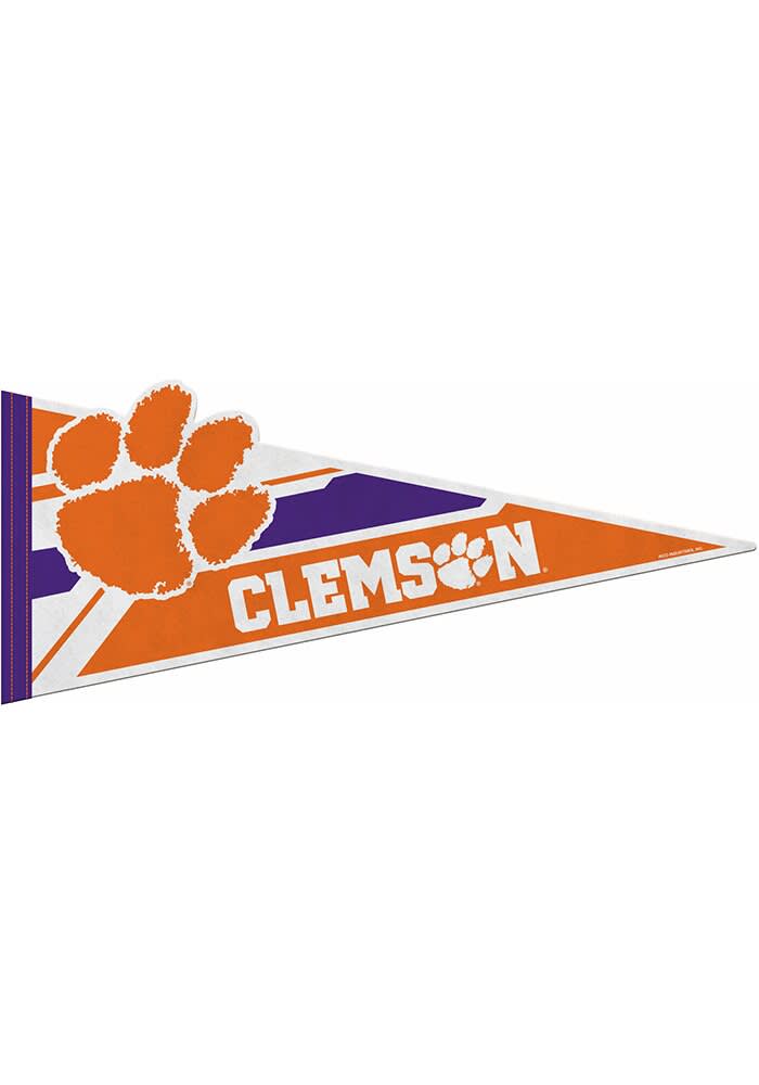 Clemson Tigers ORANGE Extended Logo Pennant - 7145572