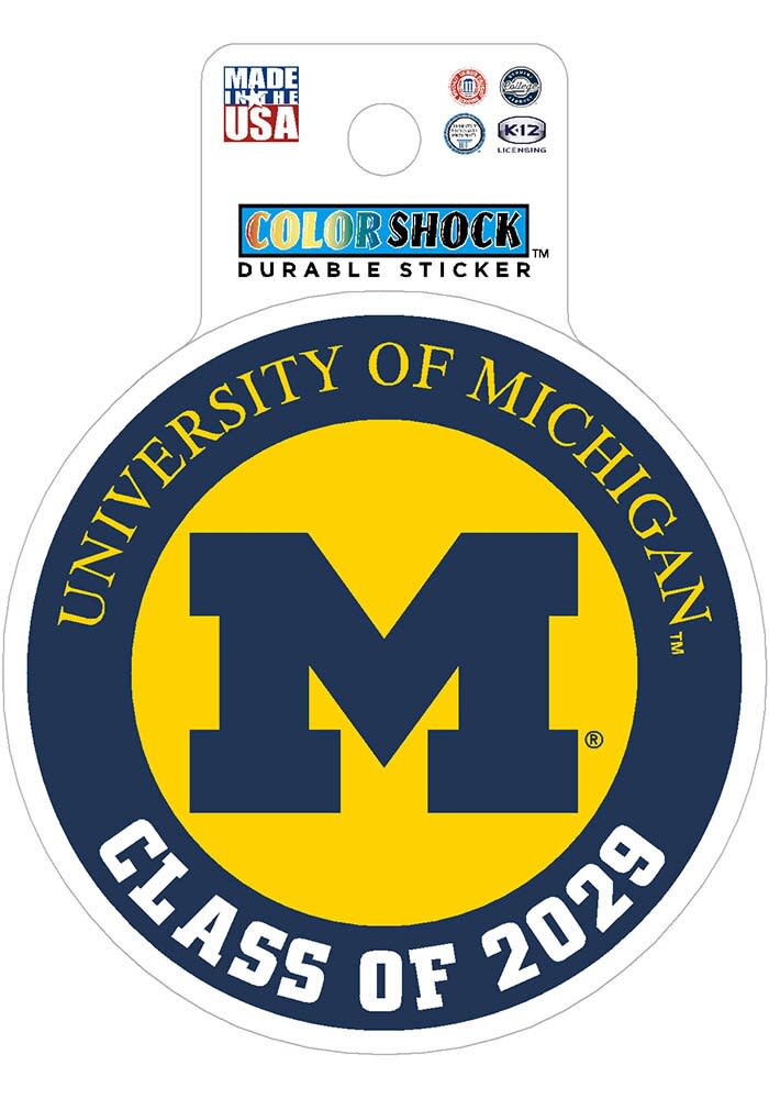 Michigan Wolverines Souvenir | Michigan Wolverines Stickers NAVY 3 ...