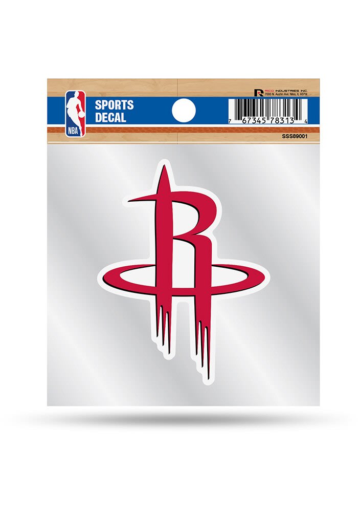 Houston Rockets Red 4x4 Auto Decal - 73013466