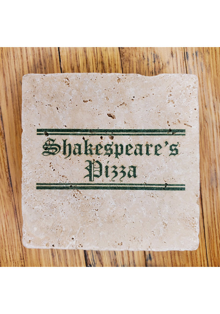 Shakespeare's Pizza GREEN Shakespeares Pizza Logo Coaster - 7390181
