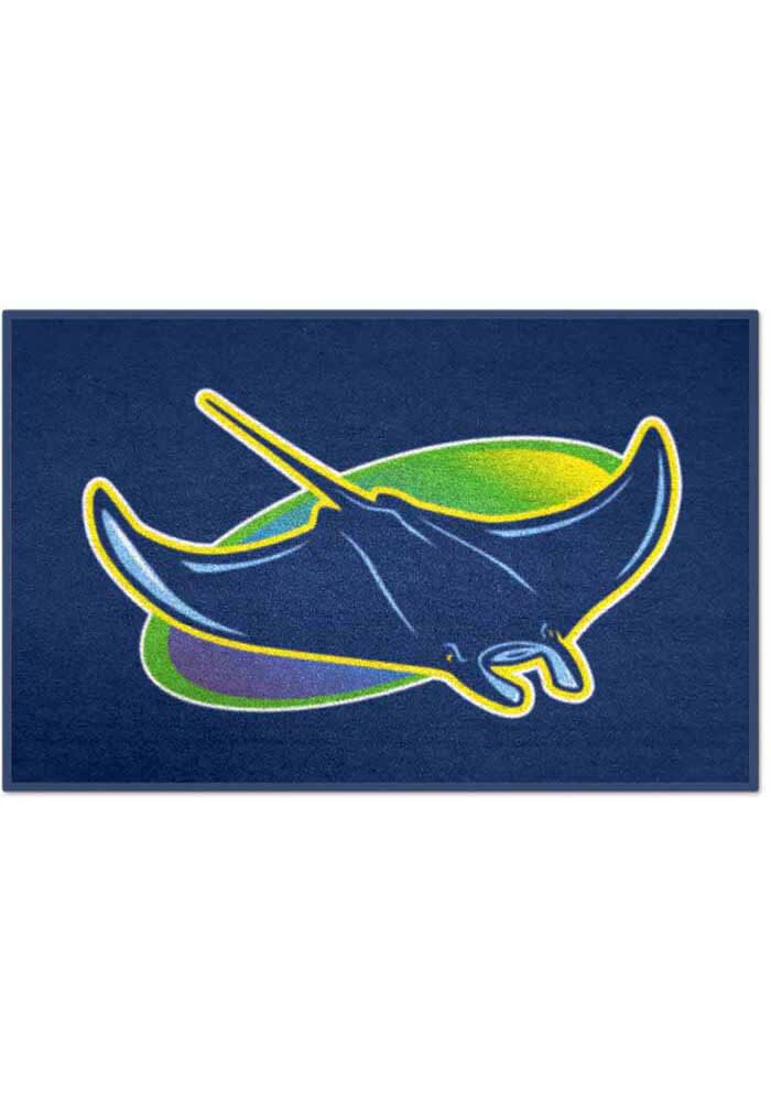 Tampa Bay Rays Devil Ray Alternate Logo Interior Rug NAVY - 74183783