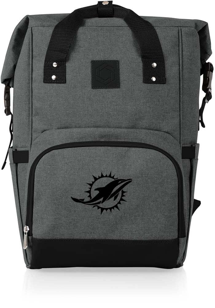 Miami Dolphins GRAY Roll Top Backpack Cooler - 74201811