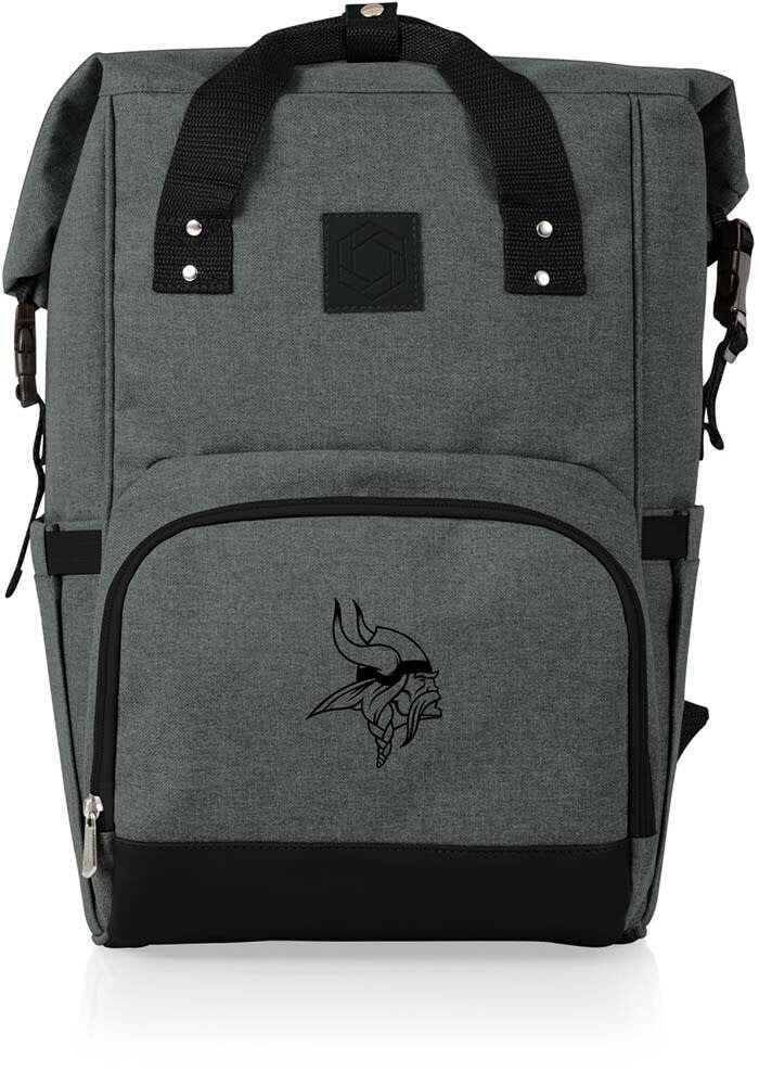 Minnesota Vikings GRAY Roll Top Backpack Cooler - 74201812