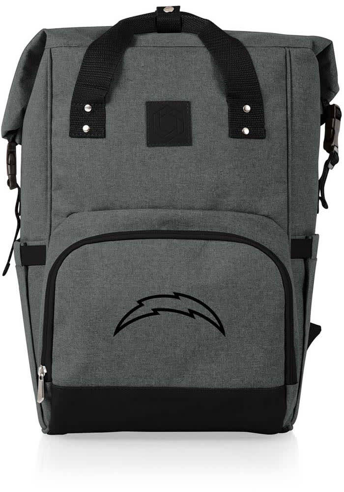 Los Angeles Chargers Roll Top Backpack Cooler - GRAY
