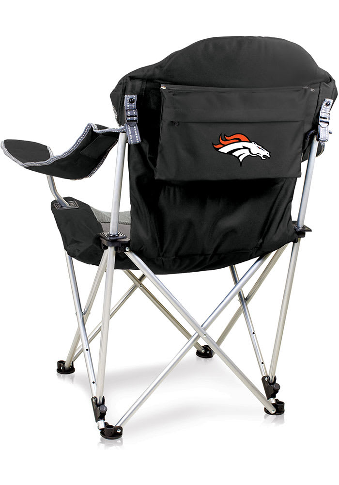 Denver Broncos Reclining Folding Chair - BLACK