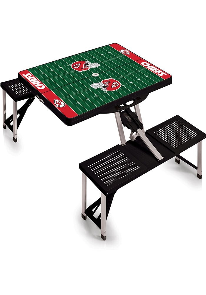 Kansas City Chiefs Portable Picnic Table - BLACK