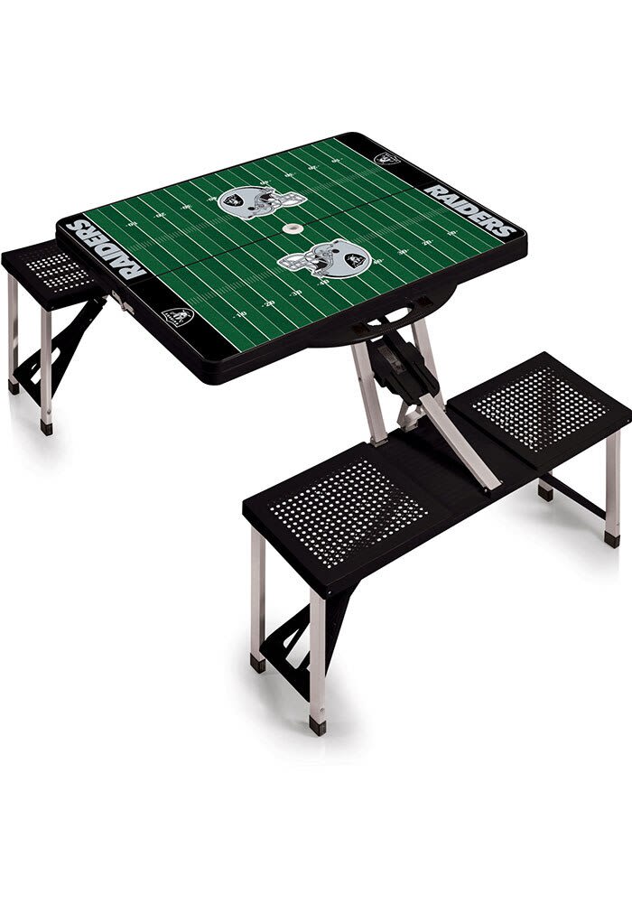Las Vegas Raiders BLACK Portable Picnic Table - 74202877