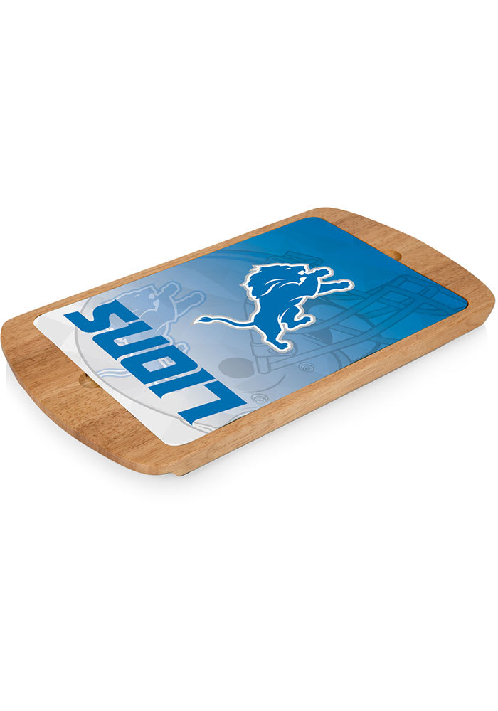 Detroit Lions BROWN Billboard Glass Top Serving Tray - 74203416