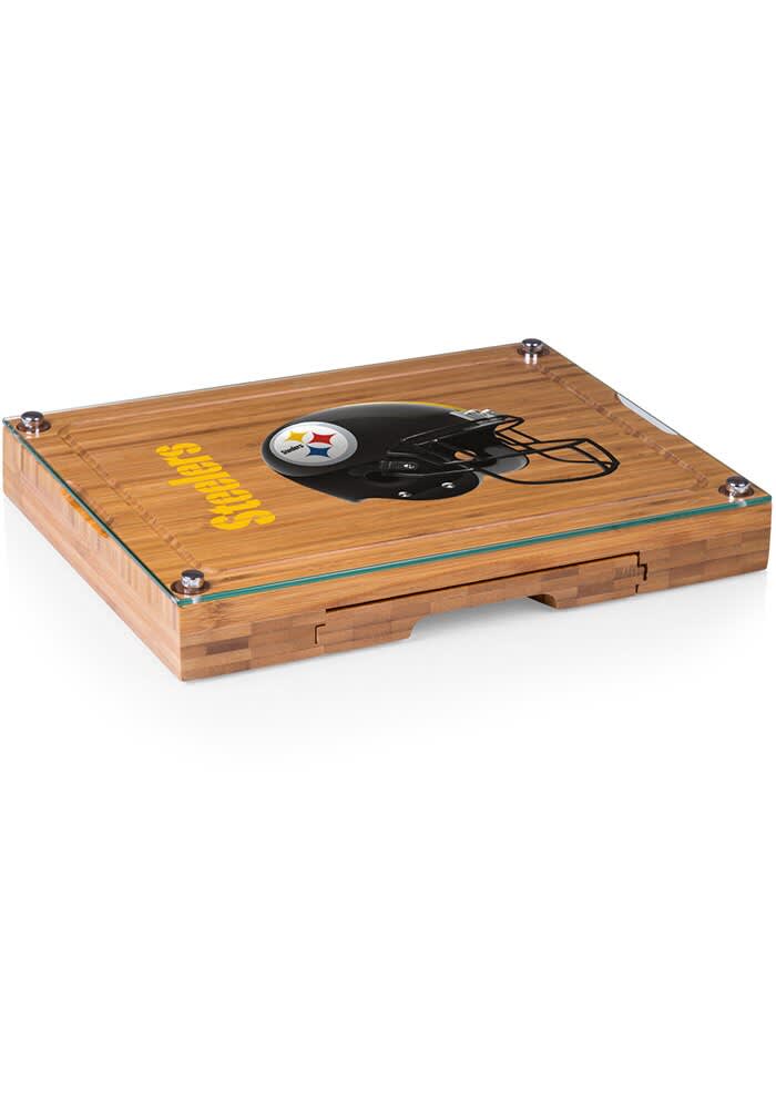 Pittsburgh Steelers BROWN Concerto Tool Set and Glass Top Cheese ...