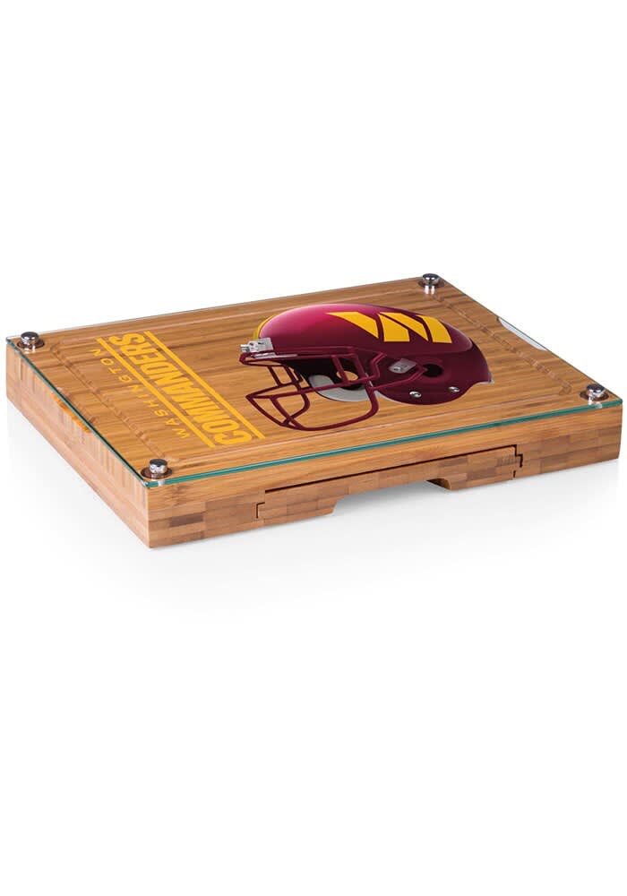 Washington Commanders BROWN Concerto Tool Set and Glass Top Cheese ...