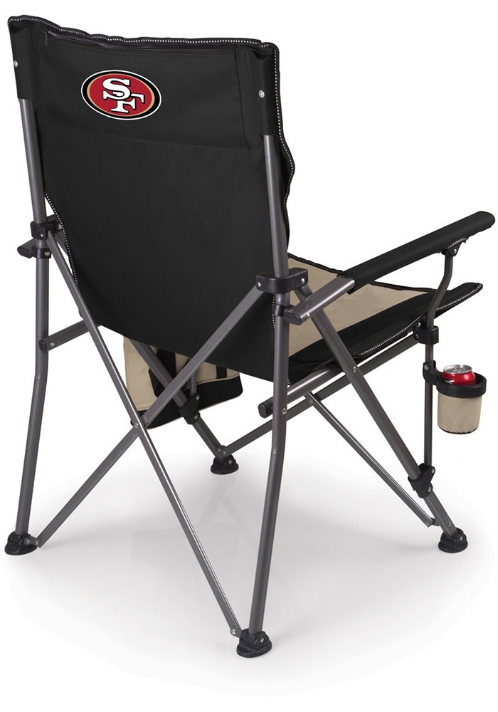 San Francisco 49ers BLACK Logo Cooler and Big Bear XL Deluxe Chair ...