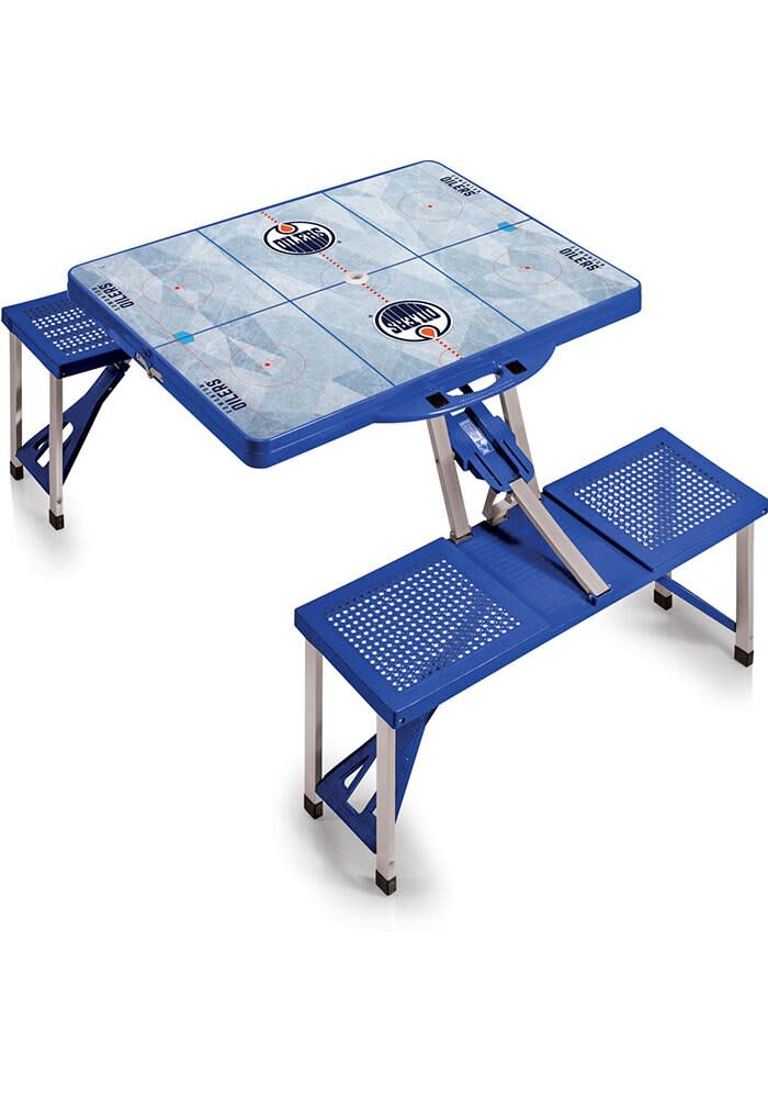 Edmonton Oilers BLUE Portable Picnic Table - 74205917
