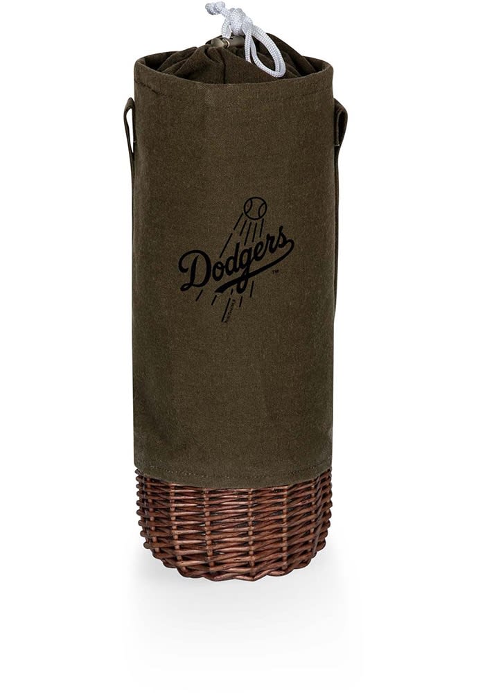 Los Angeles Dodgers GREEN Malbec Insulated Basket Wine Accessory - 7423792