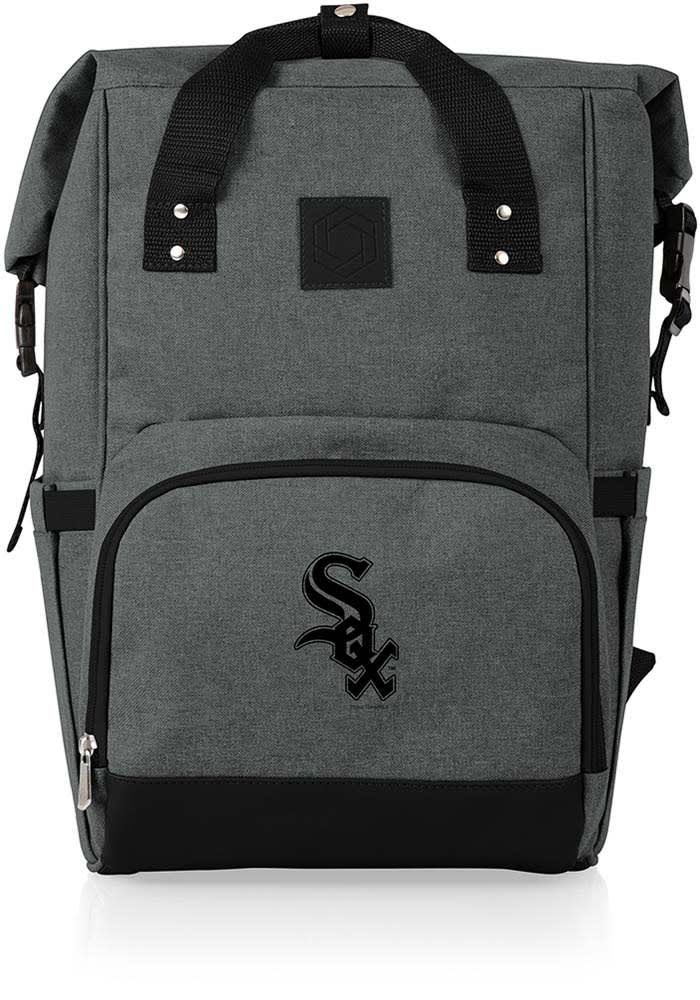 Chicago White Sox Roll Top Backpack Cooler - GRAY