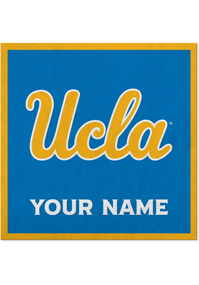 UCLA Bruins BLUE 35" Personalized Felt Banner
