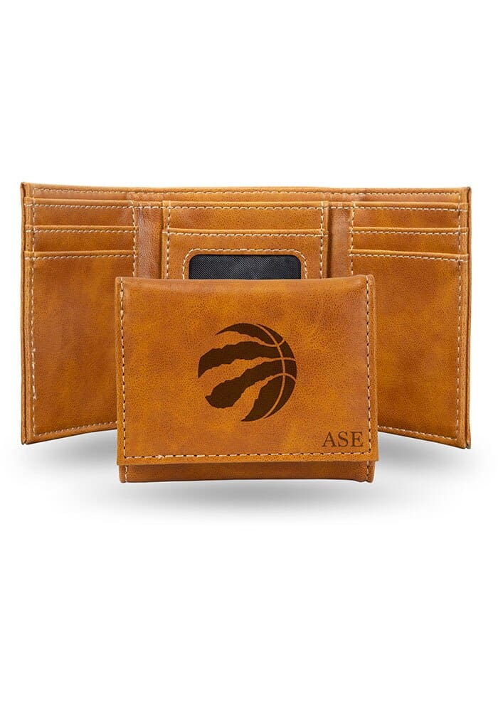Toronto Raptors Logo Personalized Laser Engraved Mens Trifold Wallet ...