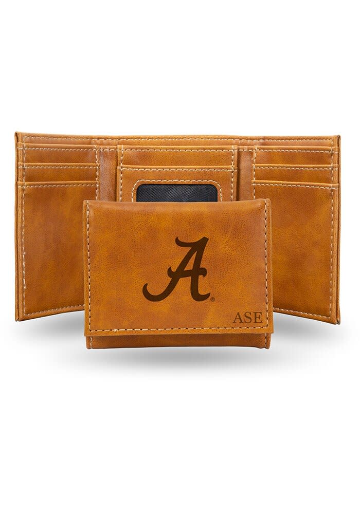 Alabama Crimson Tide BROWN Logo Personalized Laser Engraved Mens ...