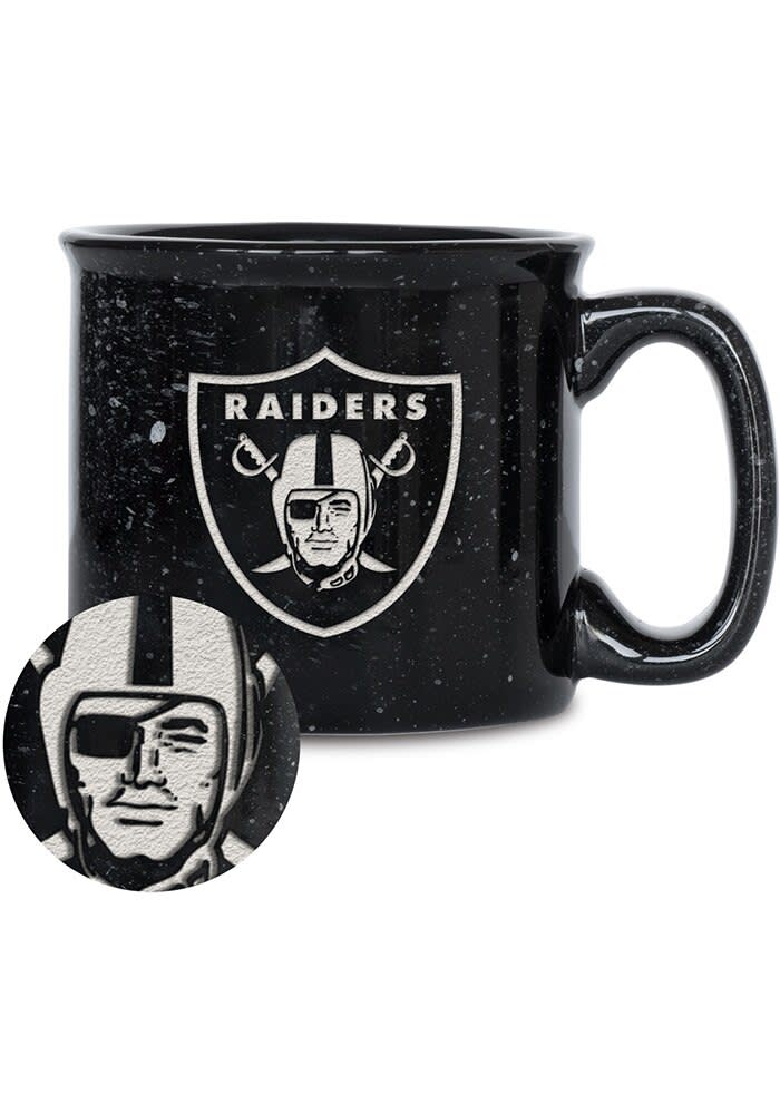 Las Vegas Raiders BLACK 12oz Campfire Ceramic Mug - 74264367