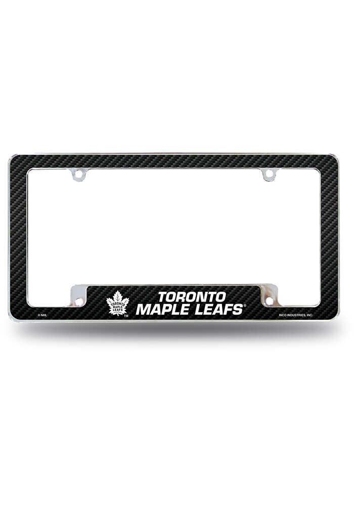 Toronto Maple Leafs License Frame- Toronto Maple Leafs All Over Carbon ...