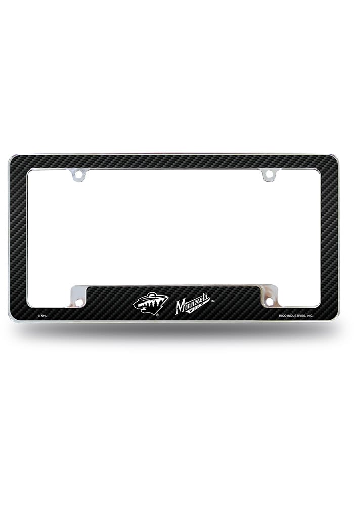 Minnesota Wild License Frame- Minnesota Wild All Over Carbon Fiber ...