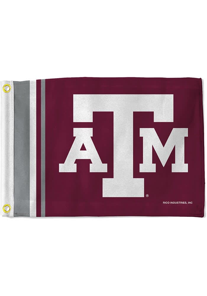 Texas A&M Aggies Utility Flag White Silk Screen Grommet Flag