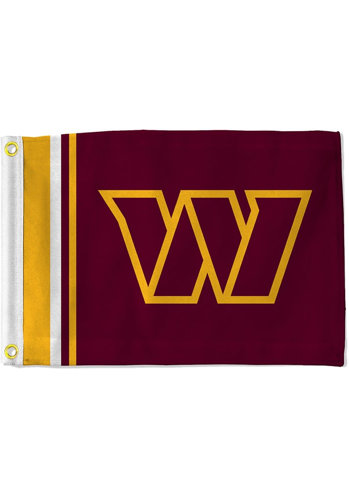 Washington Commanders Utility Flag White Silk Screen Grommet Flag