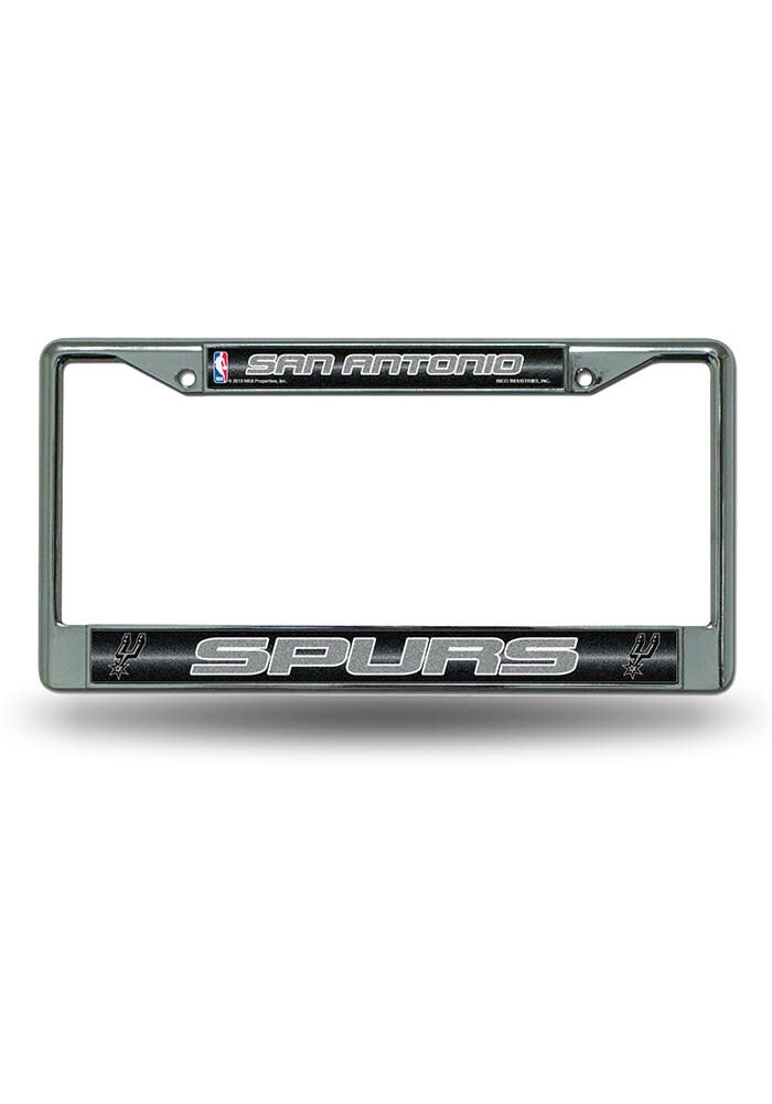 San Antonio Spurs License Frame- San Antonio Spurs Glitter Chrome ...