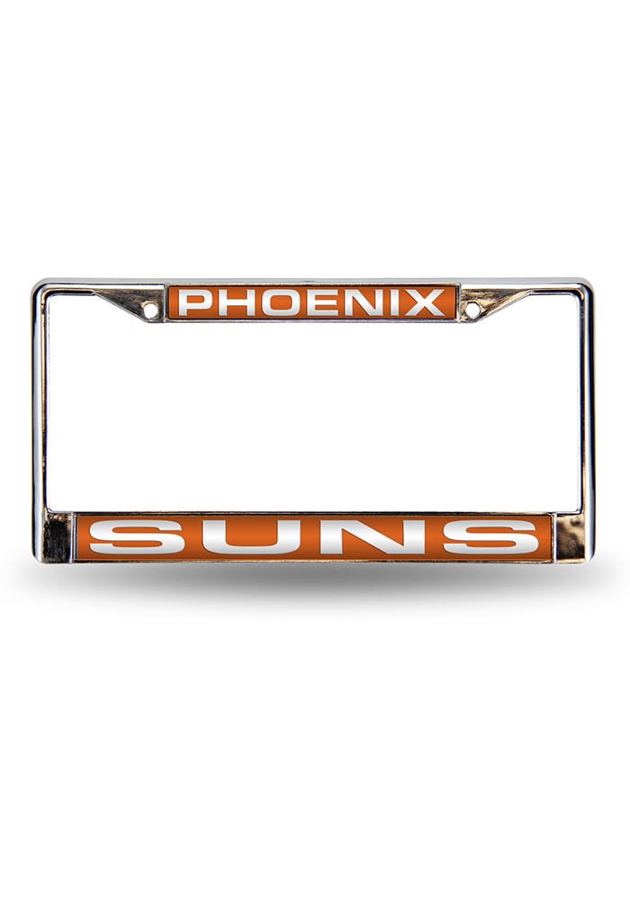 Phoenix Suns License Frame- Phoenix Suns Chrome License Plate Holder ...
