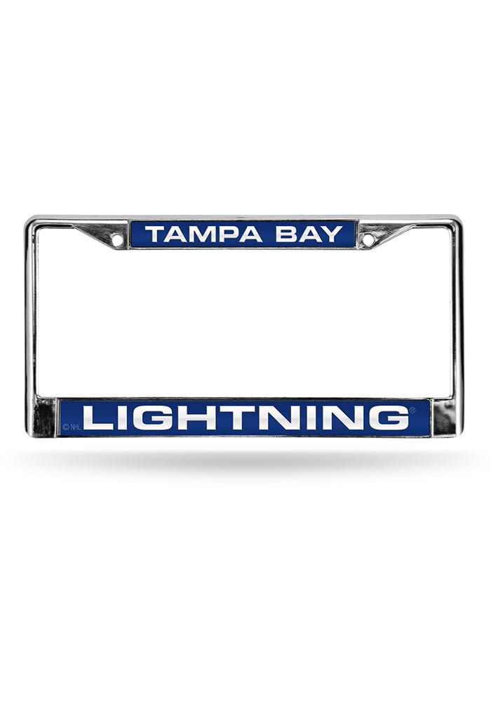 Tampa Bay Lightning License Plate Frame - Tampa Bay Lightning SILVER ...