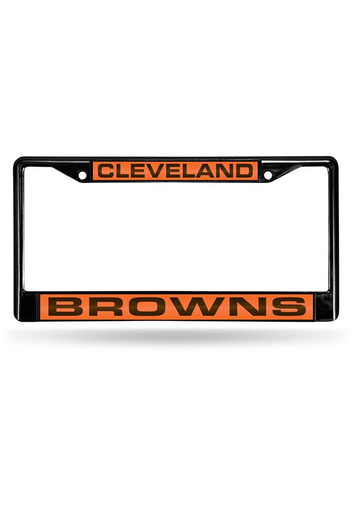 Cleveland Browns License Plate Frame - Cleveland Browns BLACK Black ...