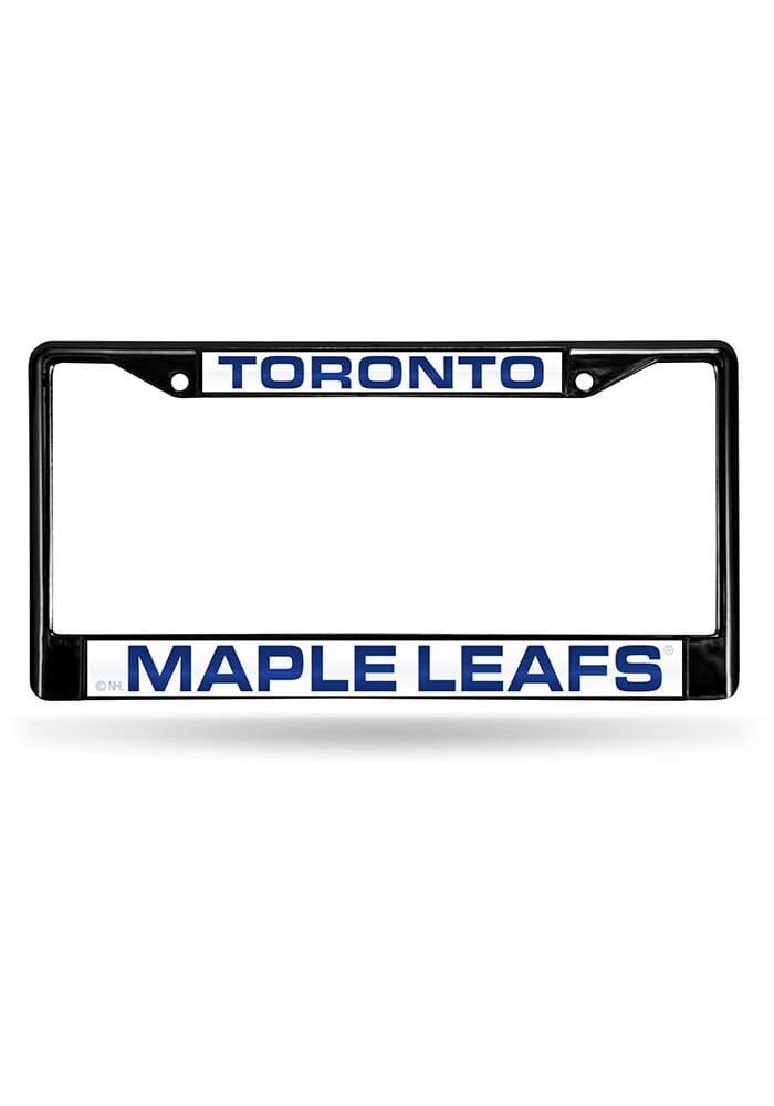 Toronto Maple Leafs License Frame- Toronto Maple Leafs Black Chrome ...