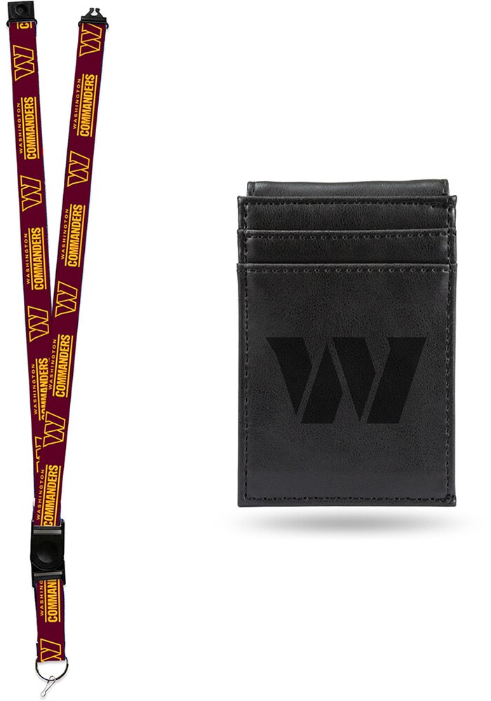 Washington Commanders Lanyard and Front Pocket Wallet Mens Lanyard and ...