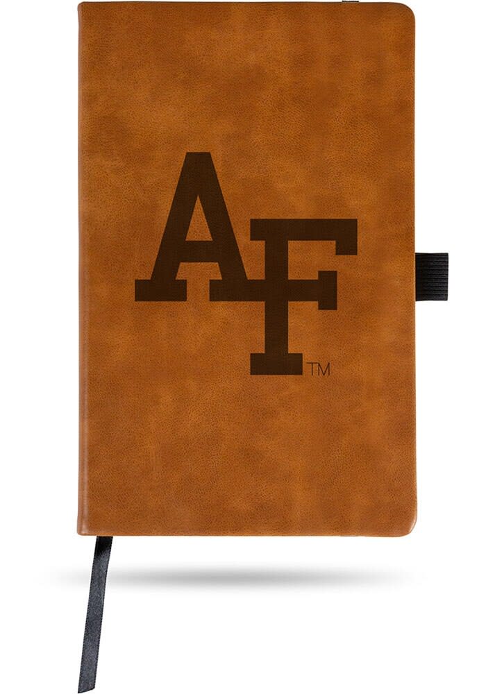 Air Force Falcons Engraved Notebooks and Folders - BROWN