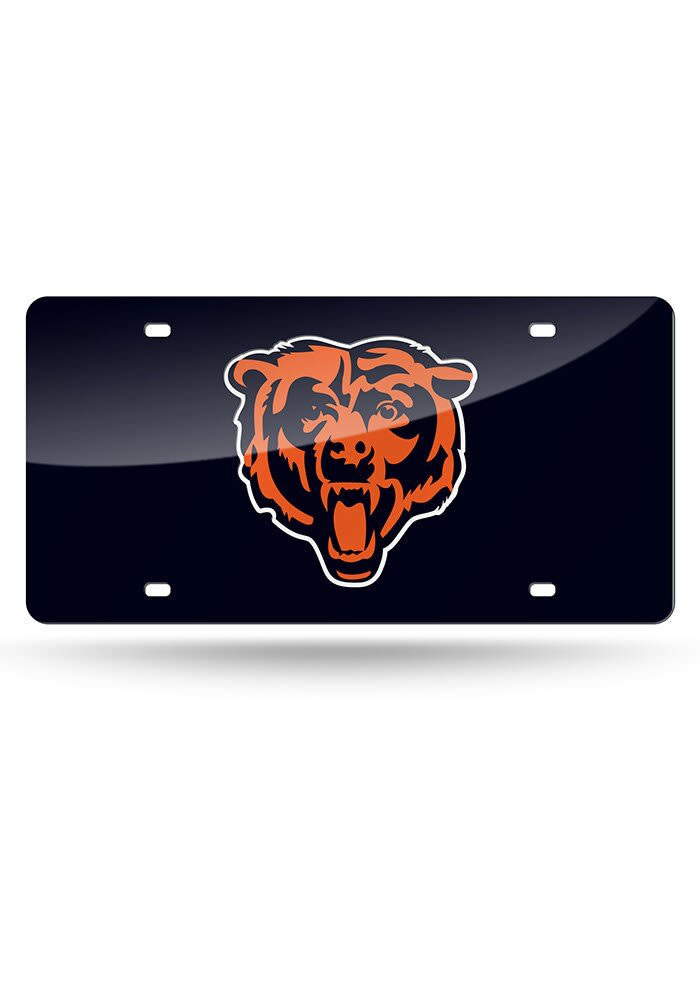 Chicago Bears License Plate- Chicago Bears White Laser Cut Decorative ...