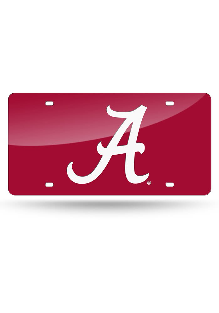 Alabama Crimson Tide License Plate- Alabama Crimson Tide Red Laser Cut ...