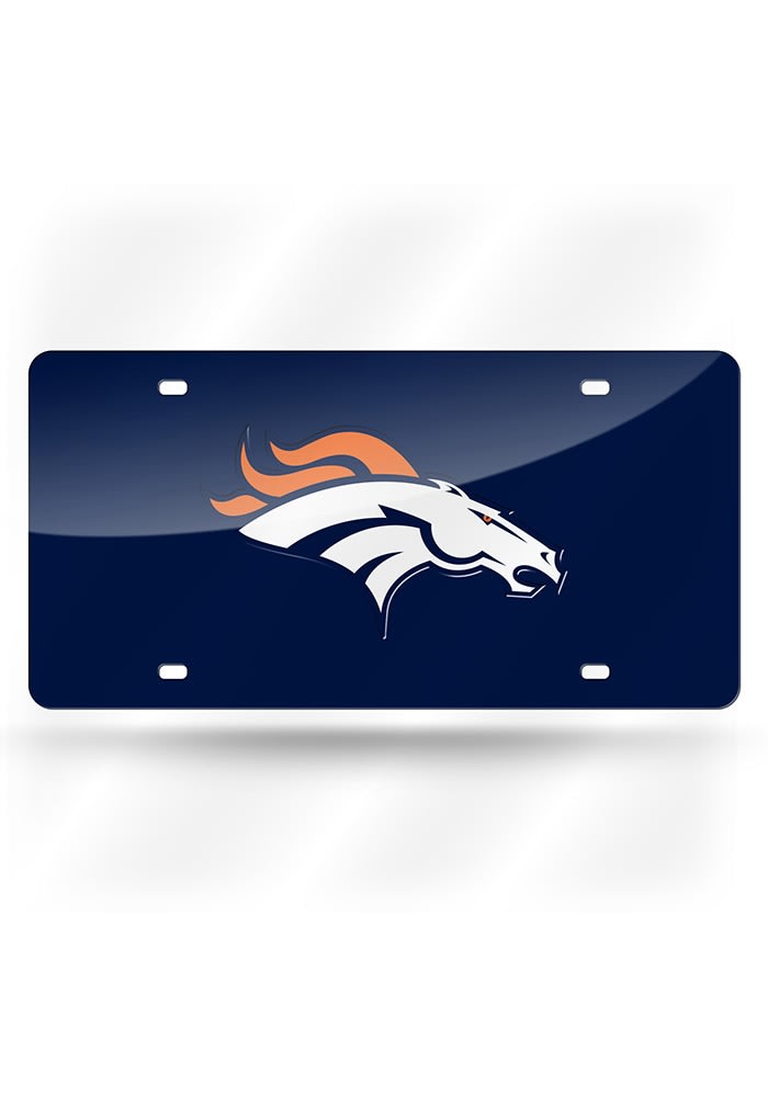 Denver Broncos License Plate- Denver Broncos NAVY Laser Cut Decorative ...