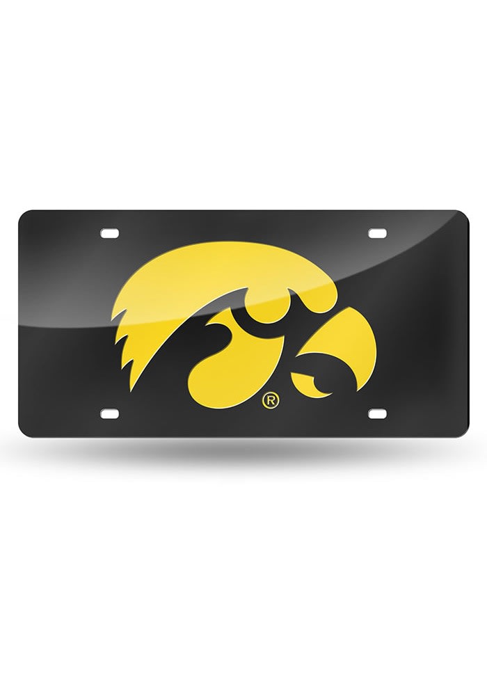 Iowa Hawkeyes License Plate- Iowa Hawkeyes BLACK Laser Cut Decorative ...
