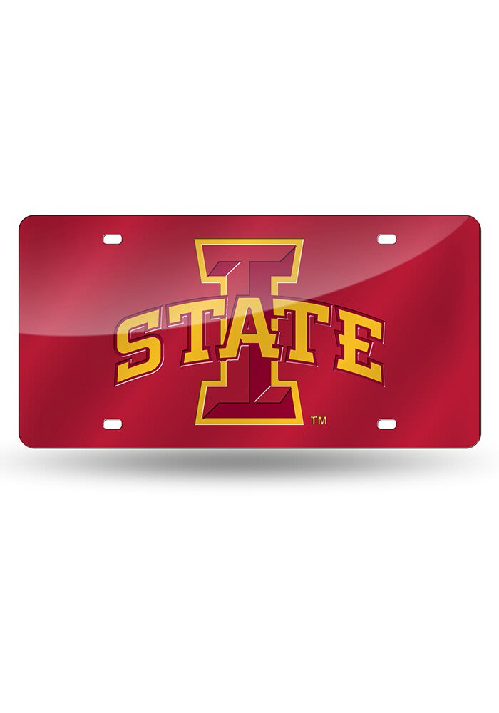 Iowa State Cyclones License Plate- Iowa State Cyclones White Laser Cut ...