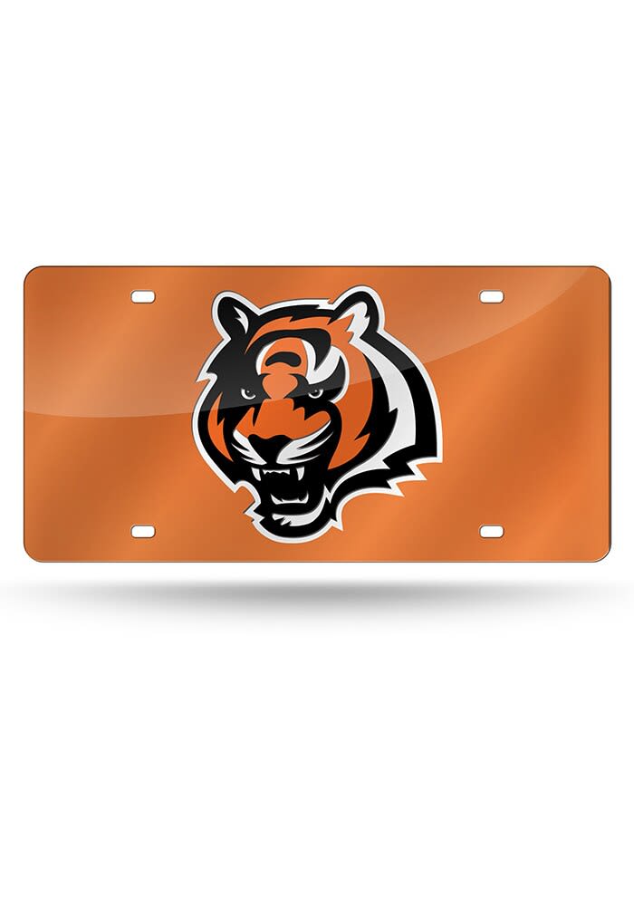 Cincinnati Bengals License Plate- Cincinnati Bengals ORANGE Laser Cut ...