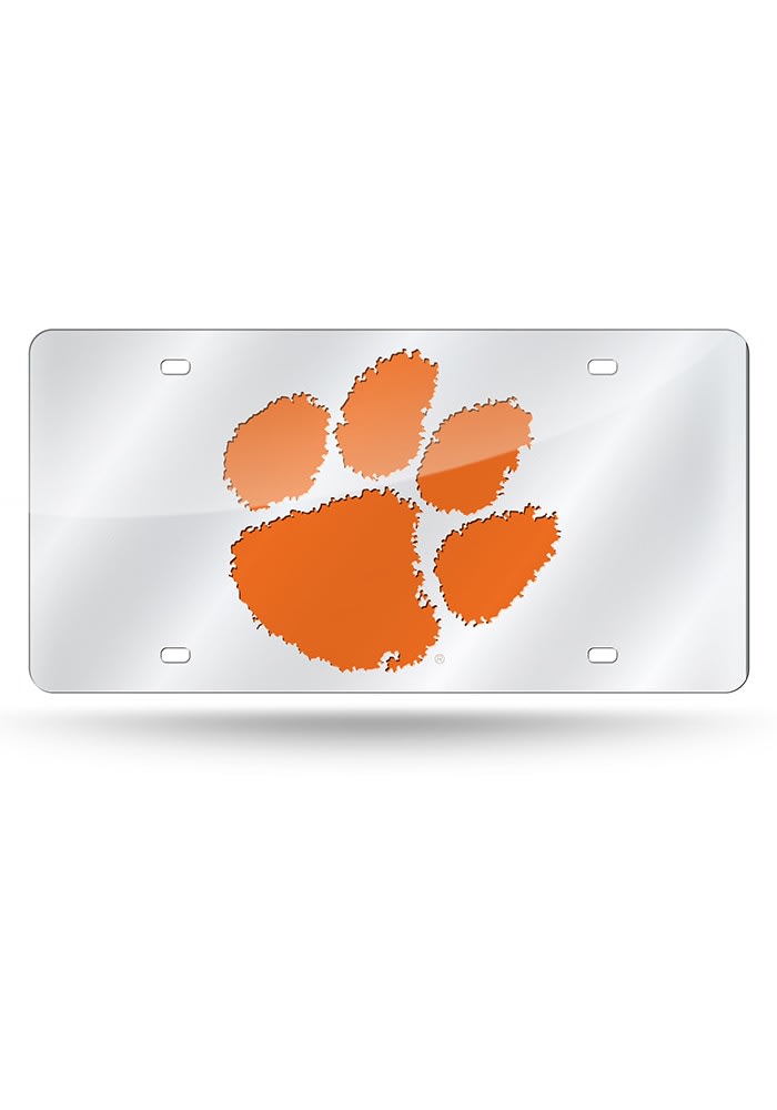 Clemson Tigers License Plate- Clemson Tigers SILVER Laser Cut ...