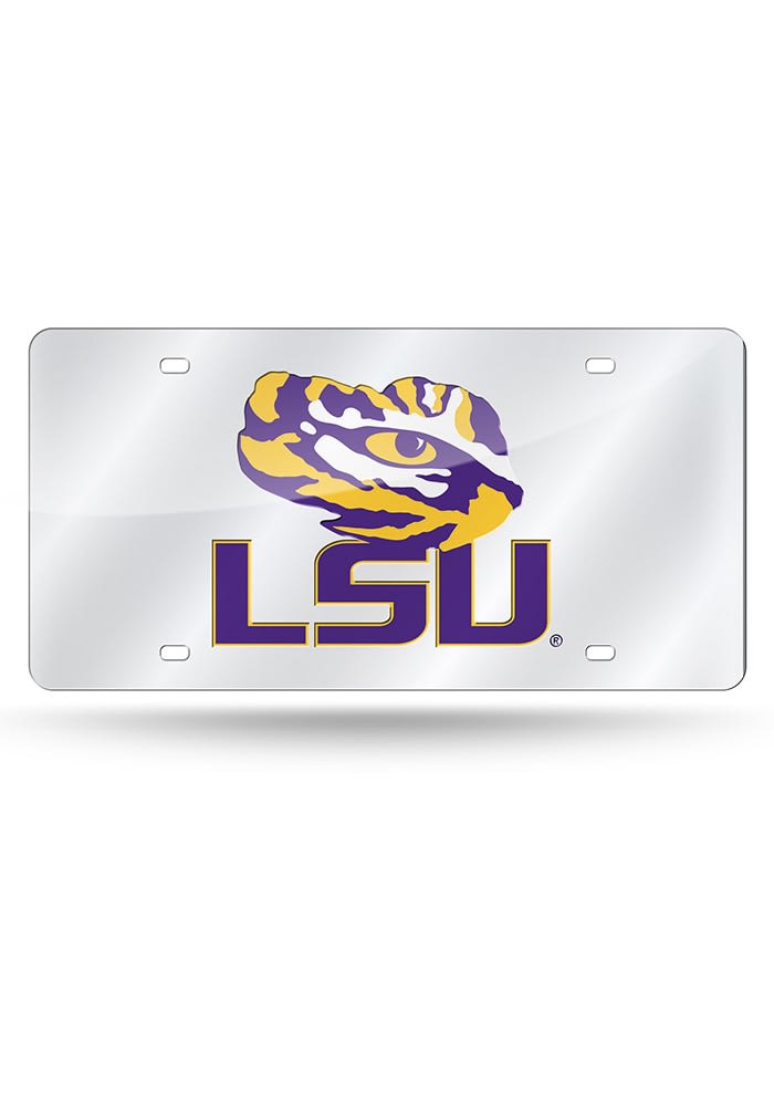 LSU Tigers License Plate- LSU Tigers SILVER Laser Cut Decorative Plate ...