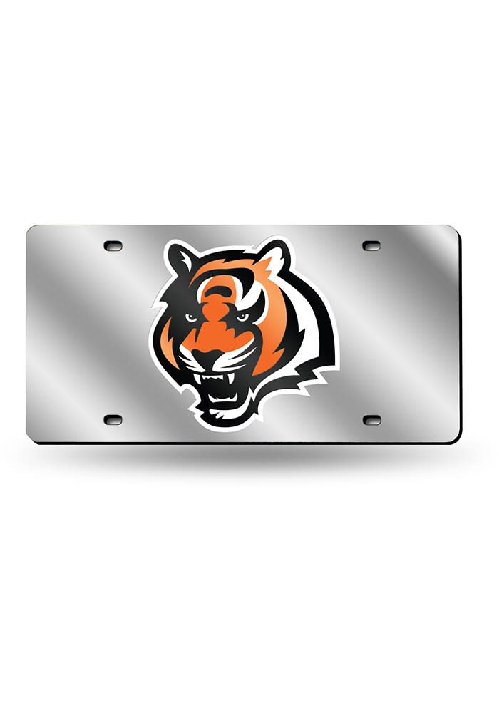 Cincinnati Bengals License Plate- Cincinnati Bengals SILVER Laser Cut ...