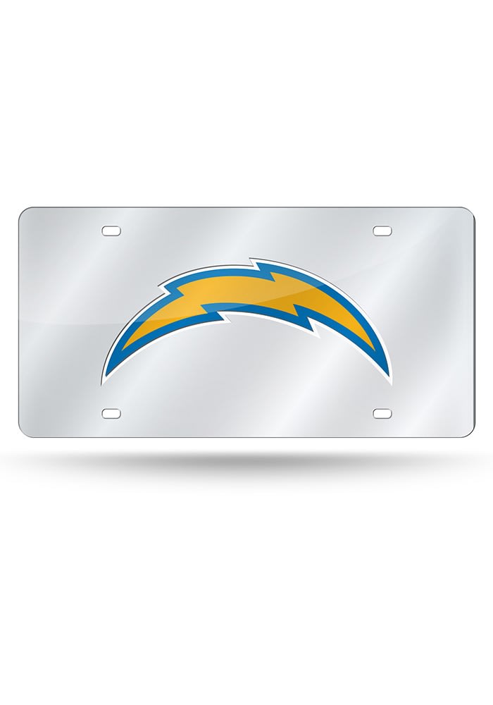 Los Angeles Chargers License Plate- Los Angeles Chargers SILVER Laser ...