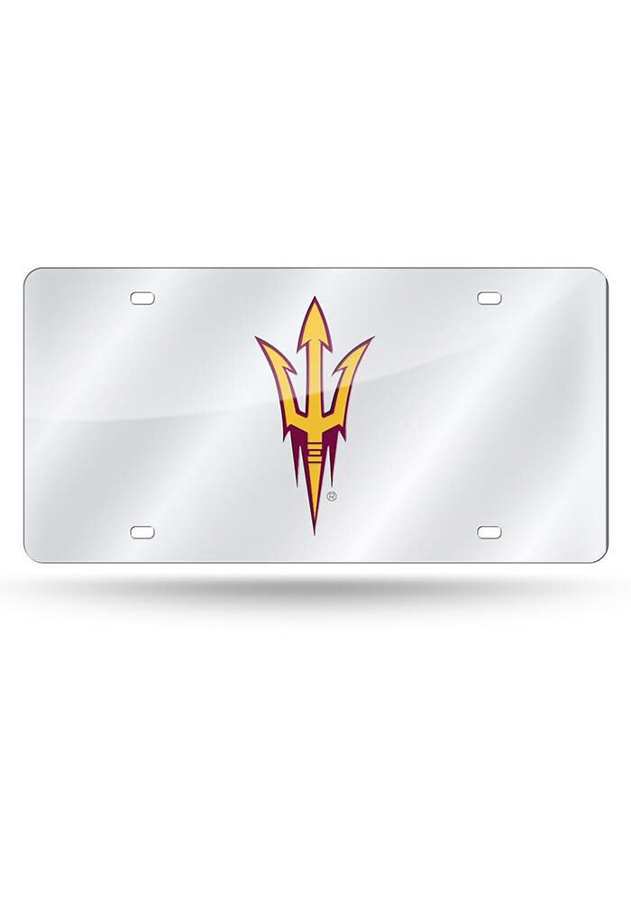 Arizona State Sun Devils License Plate- Arizona State Sun Devils SILVER ...