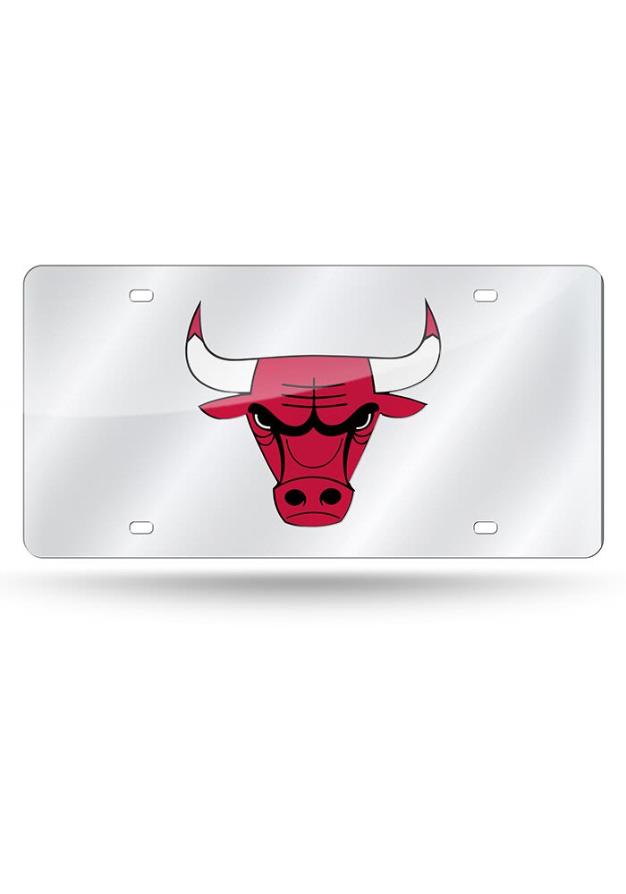 Chicago Bulls License Plate- Chicago Bulls SILVER Laser Cut Decorative ...