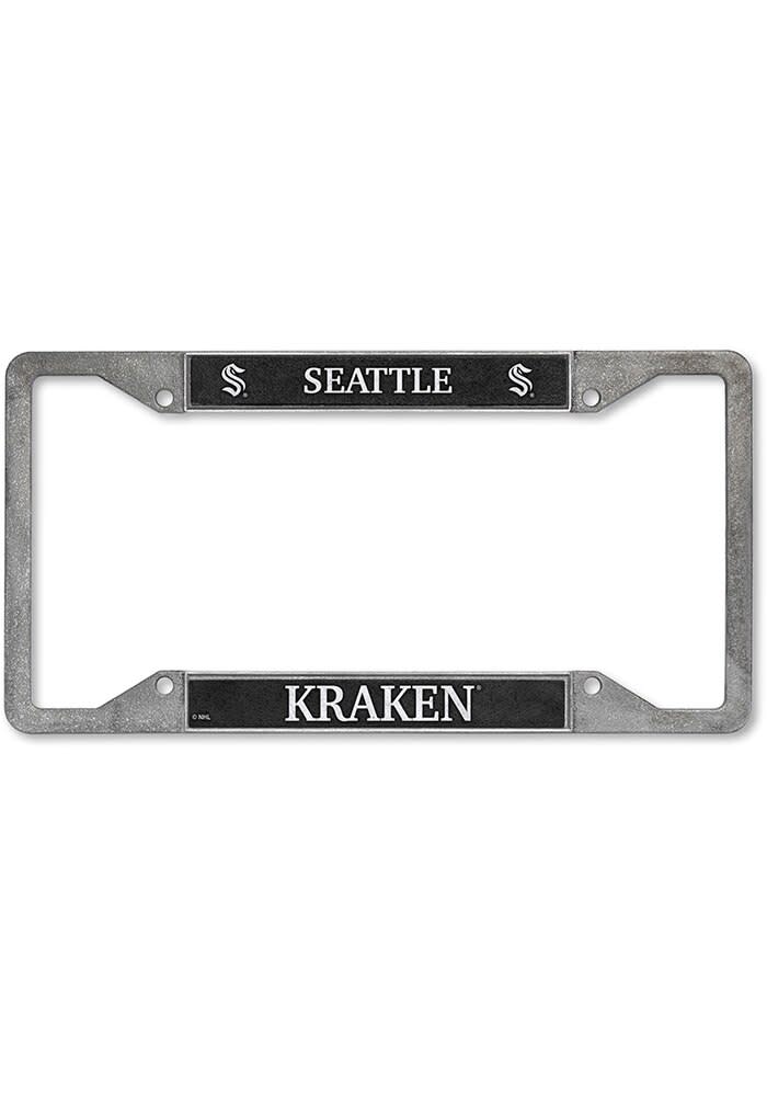 Seattle Kraken License Frame- The Kraken Pewter License Plate Holder ...