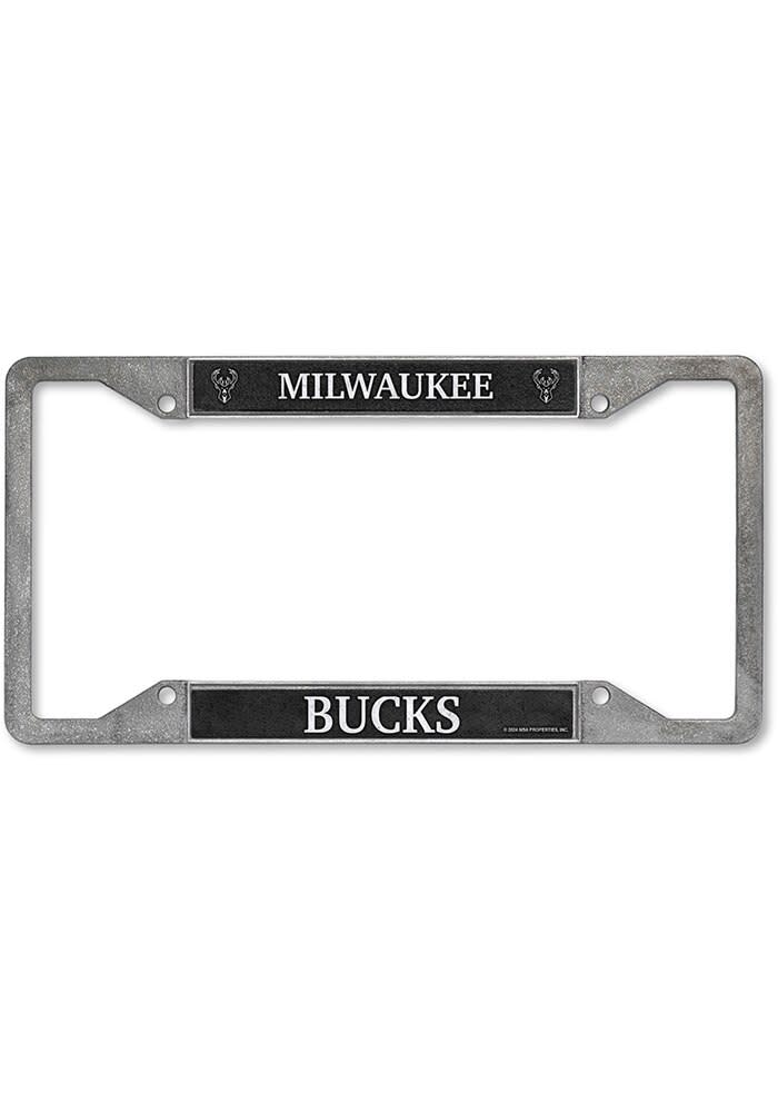 Milwaukee Bucks License Frame- Milwaukee Bucks Pewter License Plate ...
