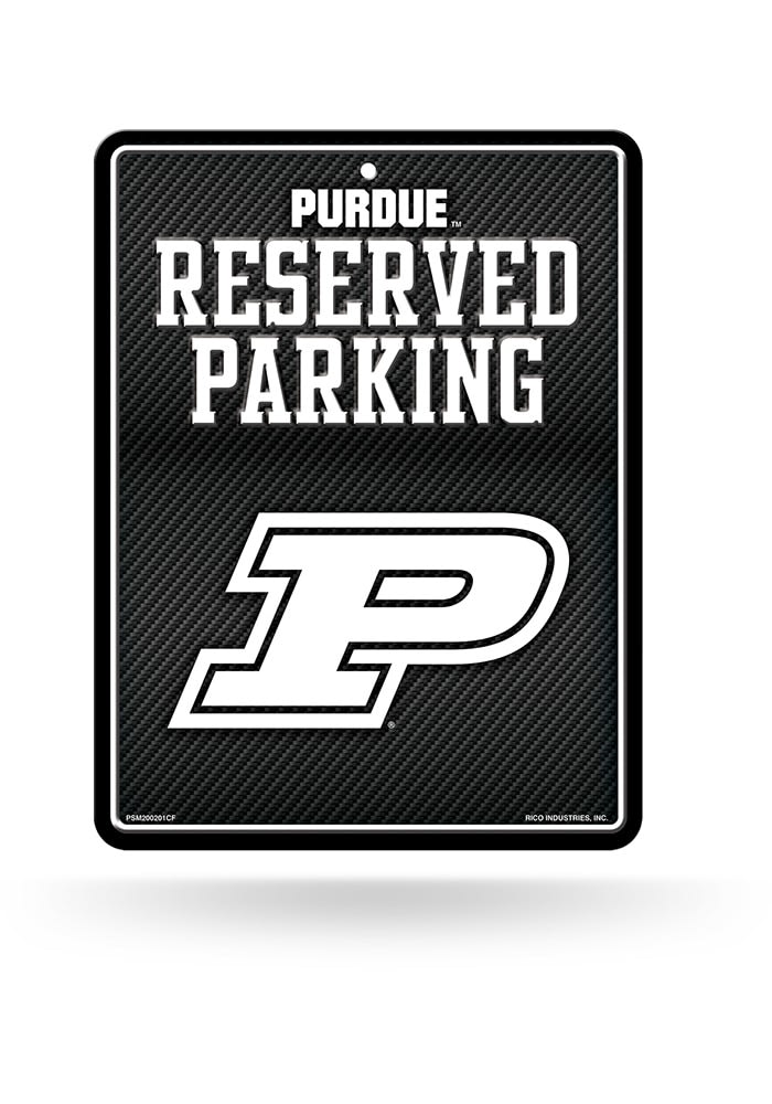 Purdue Boilermakers Metal Parking Sign BLACK - 74266512